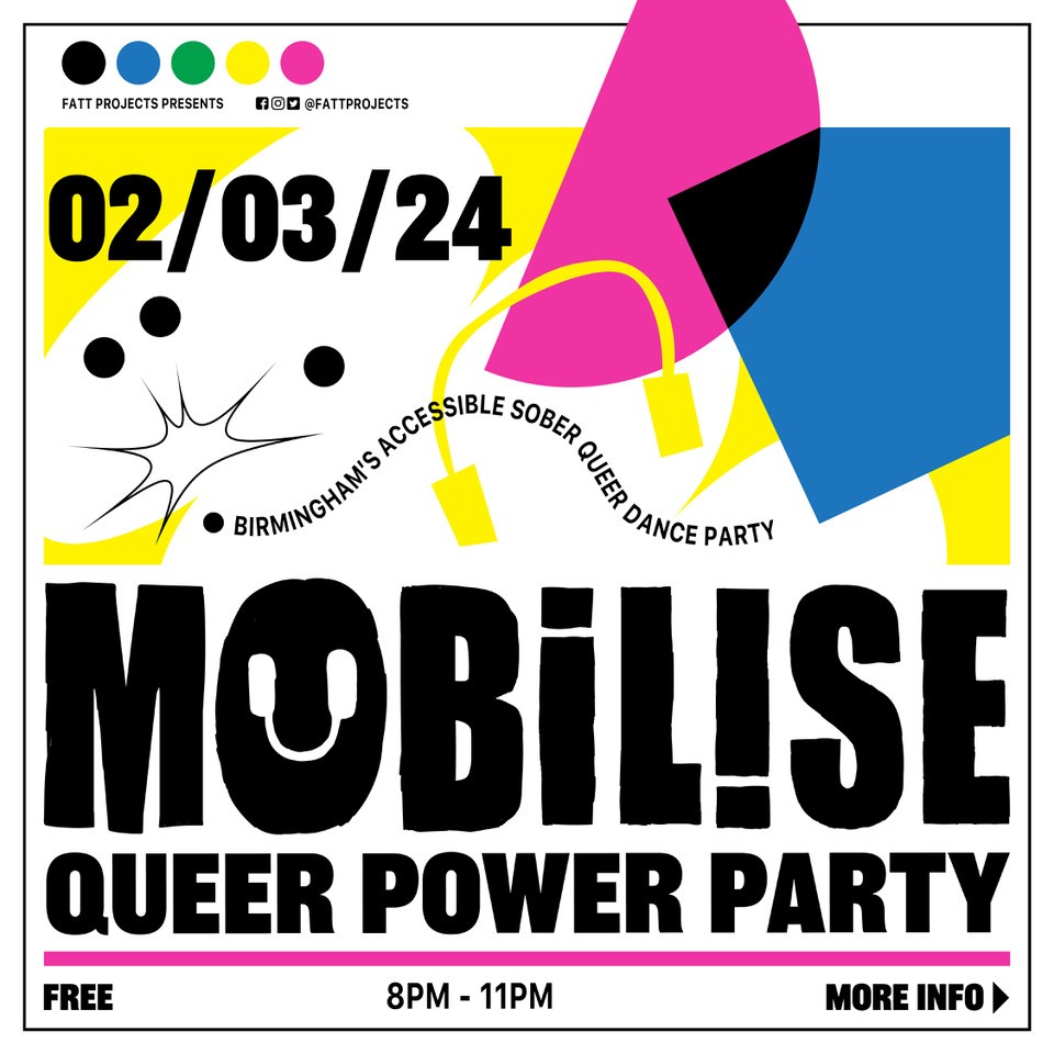 MOBILISE – Birmingham’s Accessible Sober Queer Dance Party (March 2nd ...